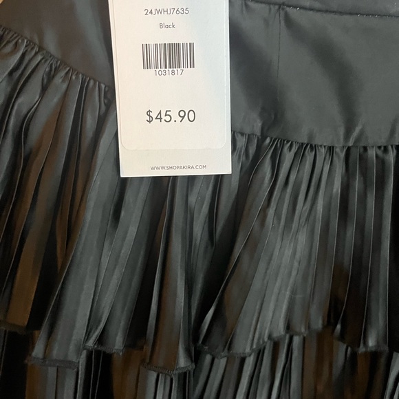 AKIRA | Skirts | Akira Black Bubble Midi Skirt For Outing With The ...
